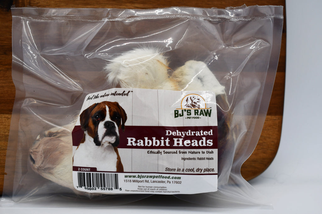 Dehydrated Rabbit Heads